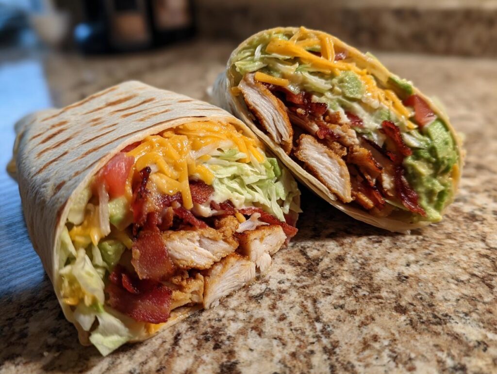 5 Minute chicken club wrap Joy Secret - Recettefx